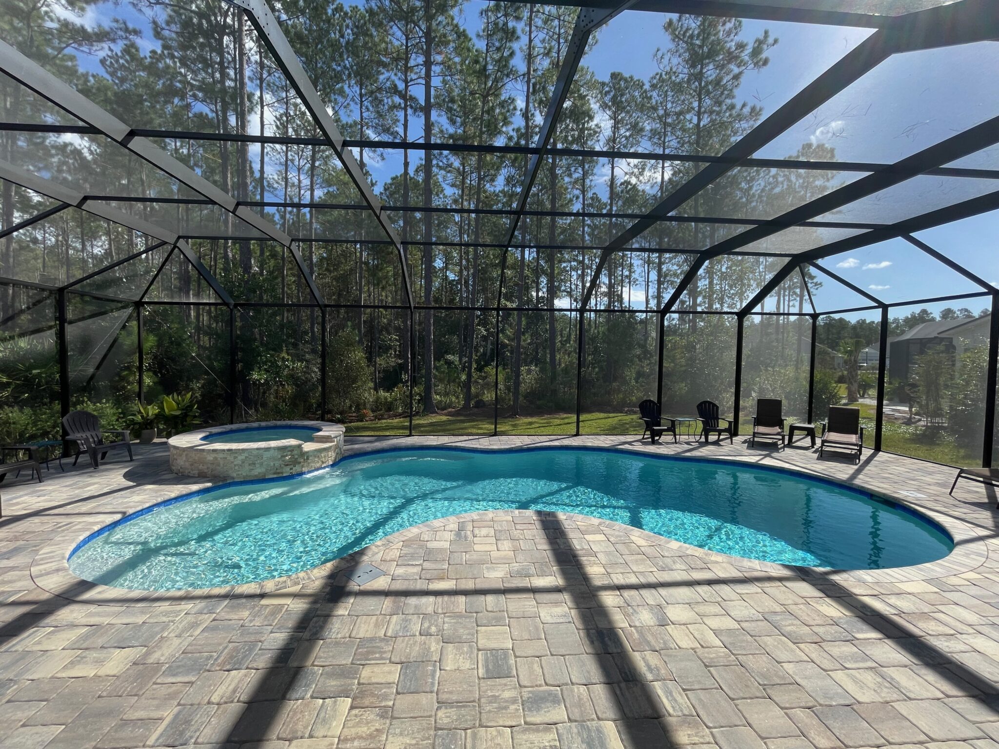 Freeform Pool - Breakwater Construction